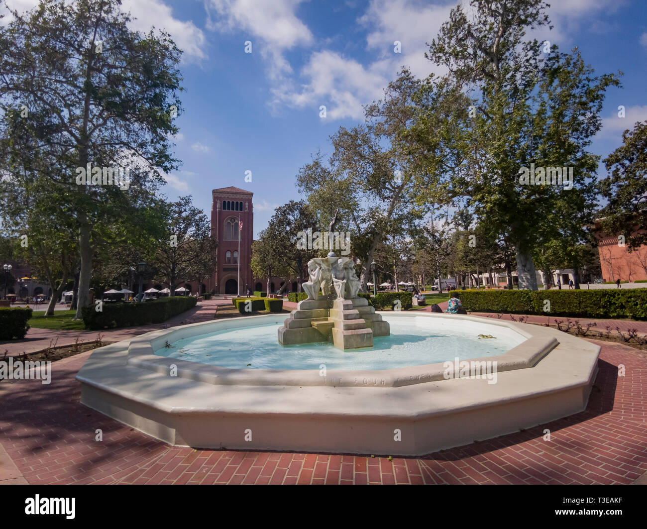 Los Angeles, APR 2: Exterior view of Bovard Auditorium of USC on APR 2 ...