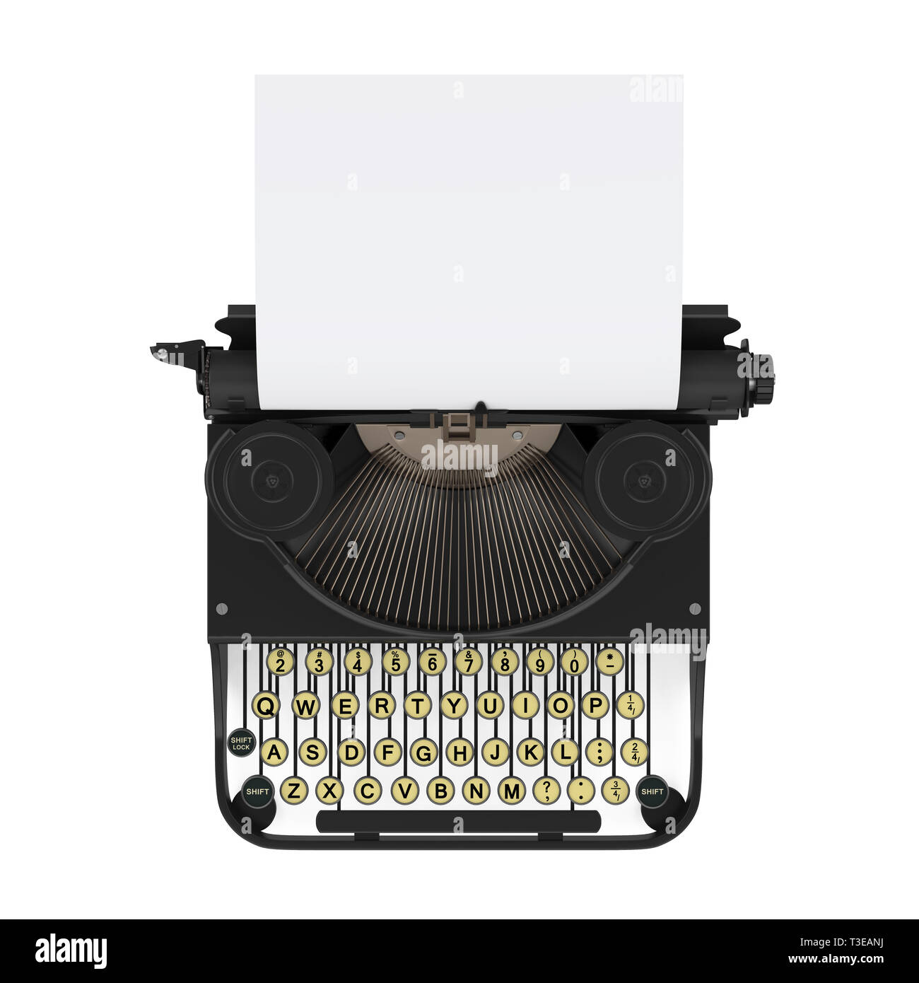 Retro typewriter letter Cut Out Stock Images & Pictures - Alamy