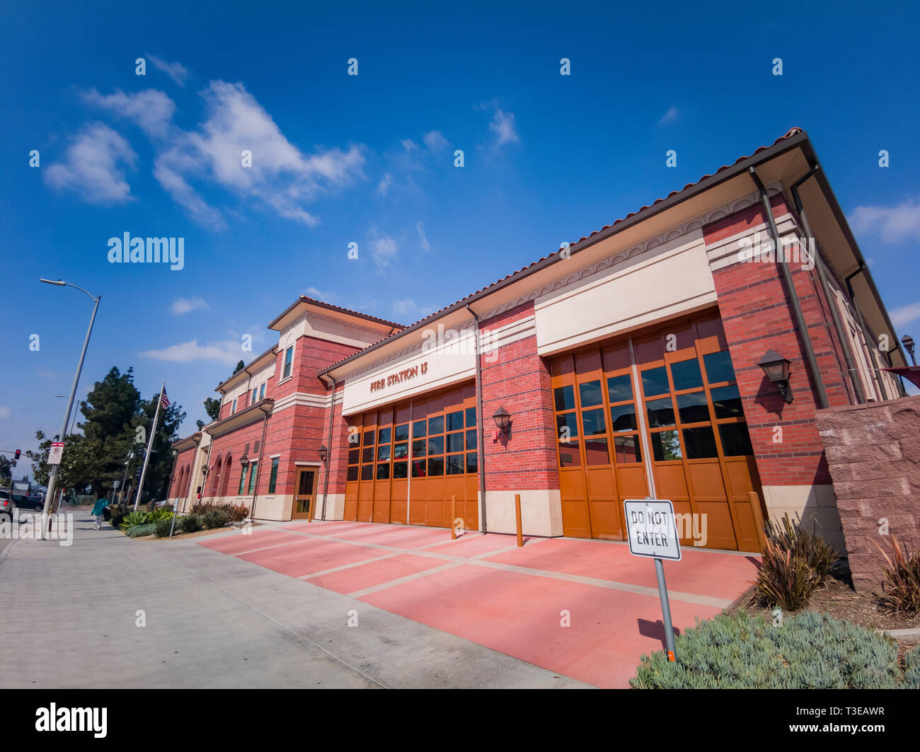 Los Angeles, APR 2: Exterior view of fire department on APR 2, 2019 at ...