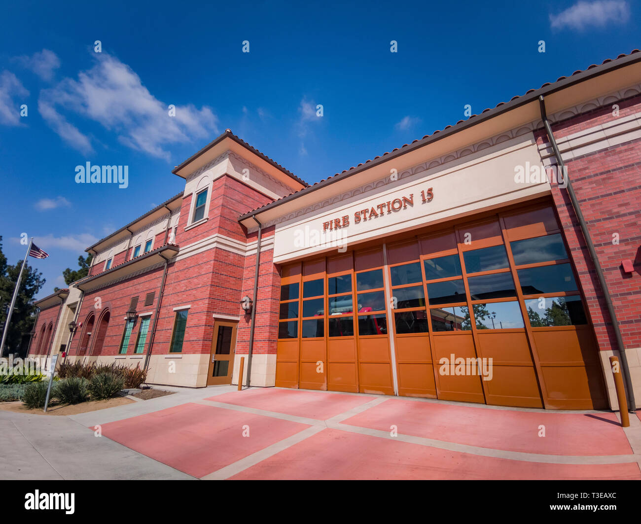 Los Angeles, APR 2: Exterior view of fire department on APR 2, 2019 at ...