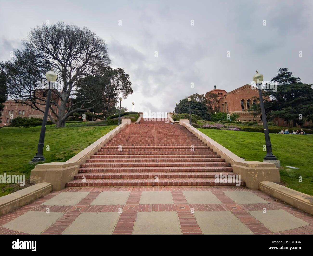 Los Angeles, APR 4: Long stair of UCLA on APR 4, 2019 at Los Angeles ...