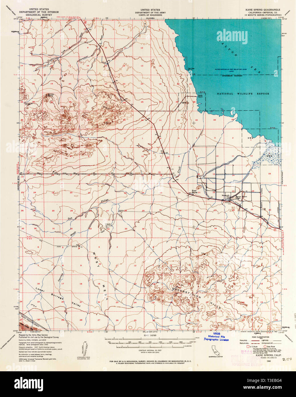 California map 1940 hi-res stock photography and images - Alamy