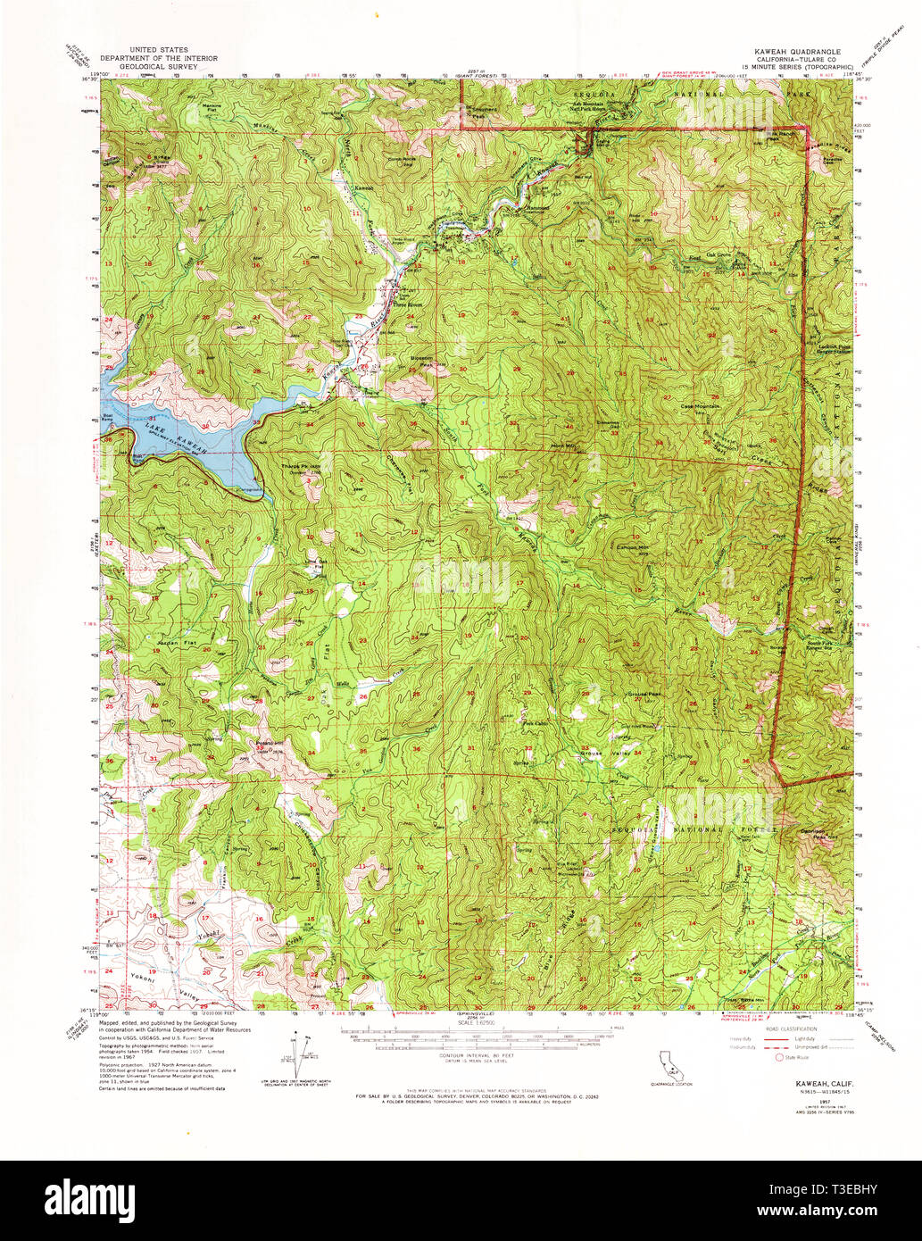 Map of california 1957 Cut Out Stock Images & Pictures - Alamy
