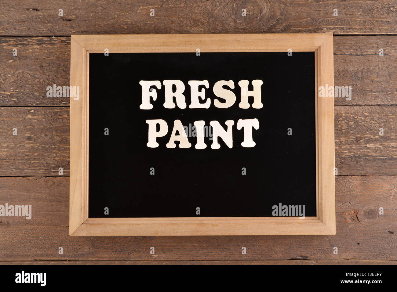 Wood painted with blackboard paint hi-res stock photography and images ...