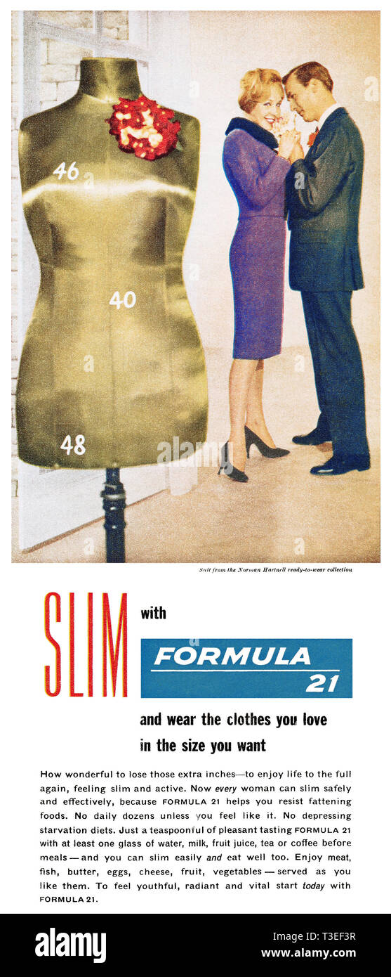 Diet advert historical hi-res stock photography and images - Alamy