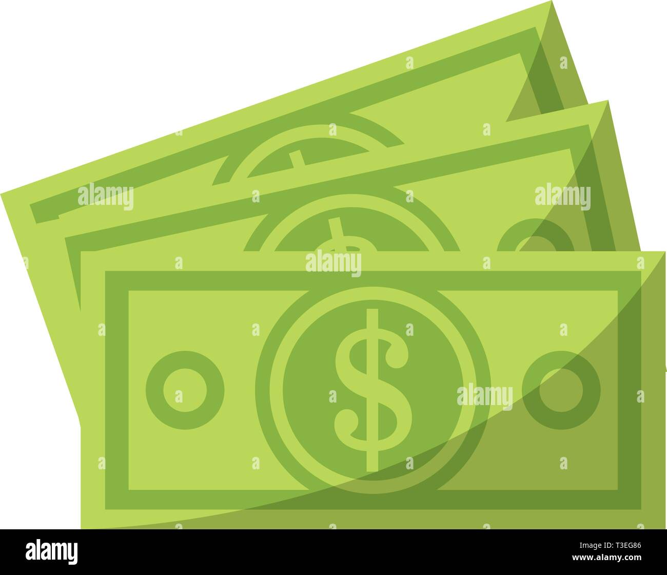 Cash money cartoon isolated Stock Vector Image & Art - Alamy