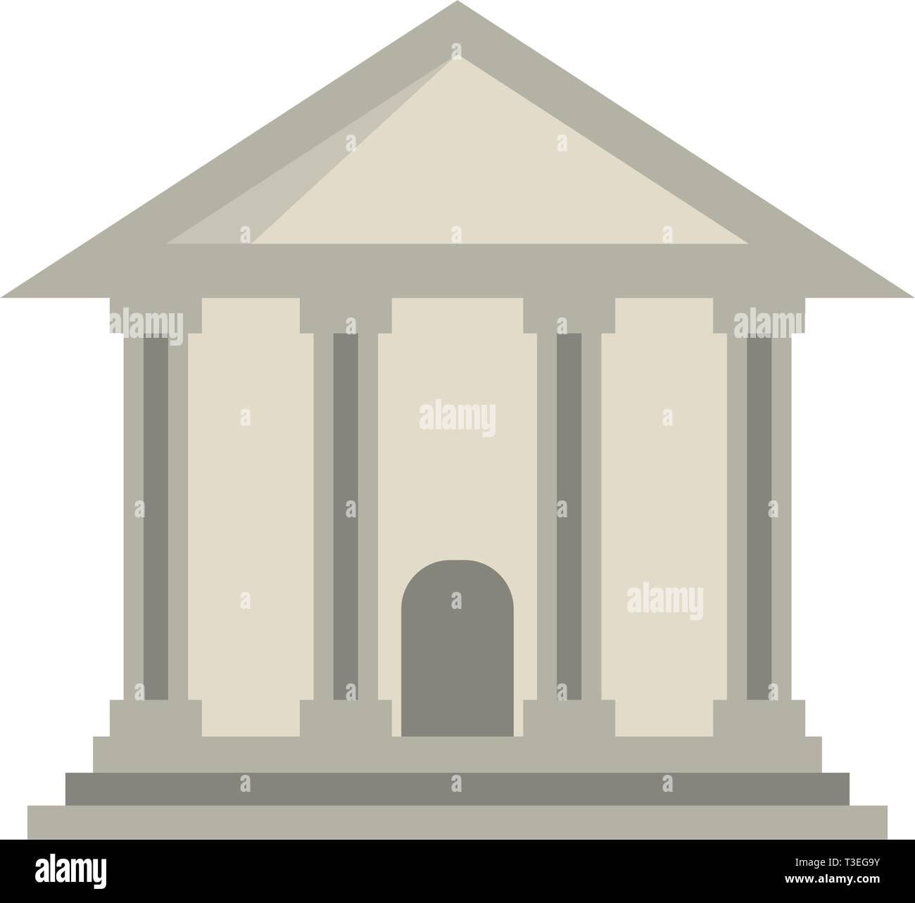 Bank building symbol isolated Stock Vector Image & Art - Alamy