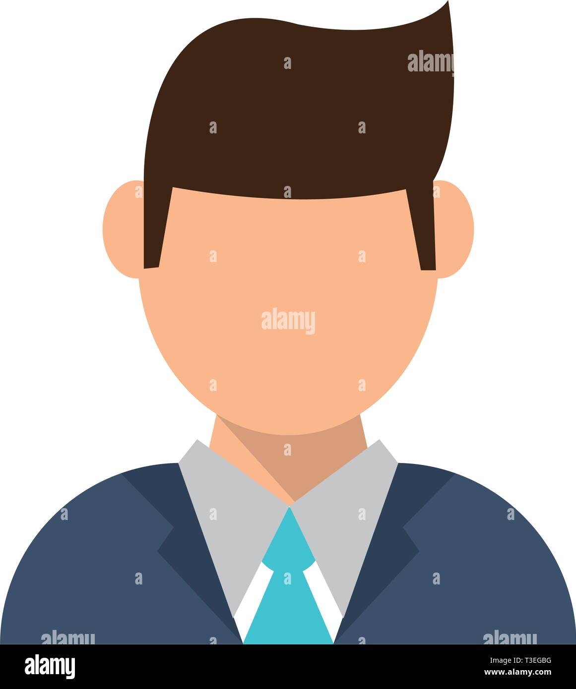 Businessman avatar profile faceless Stock Vector Image & Art - Alamy