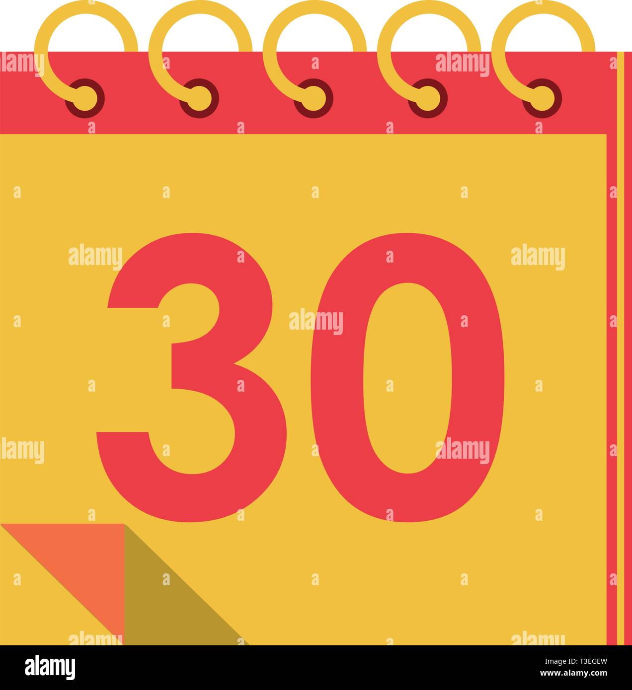 Calendar planner with thirty day Stock Vector Image & Art - Alamy