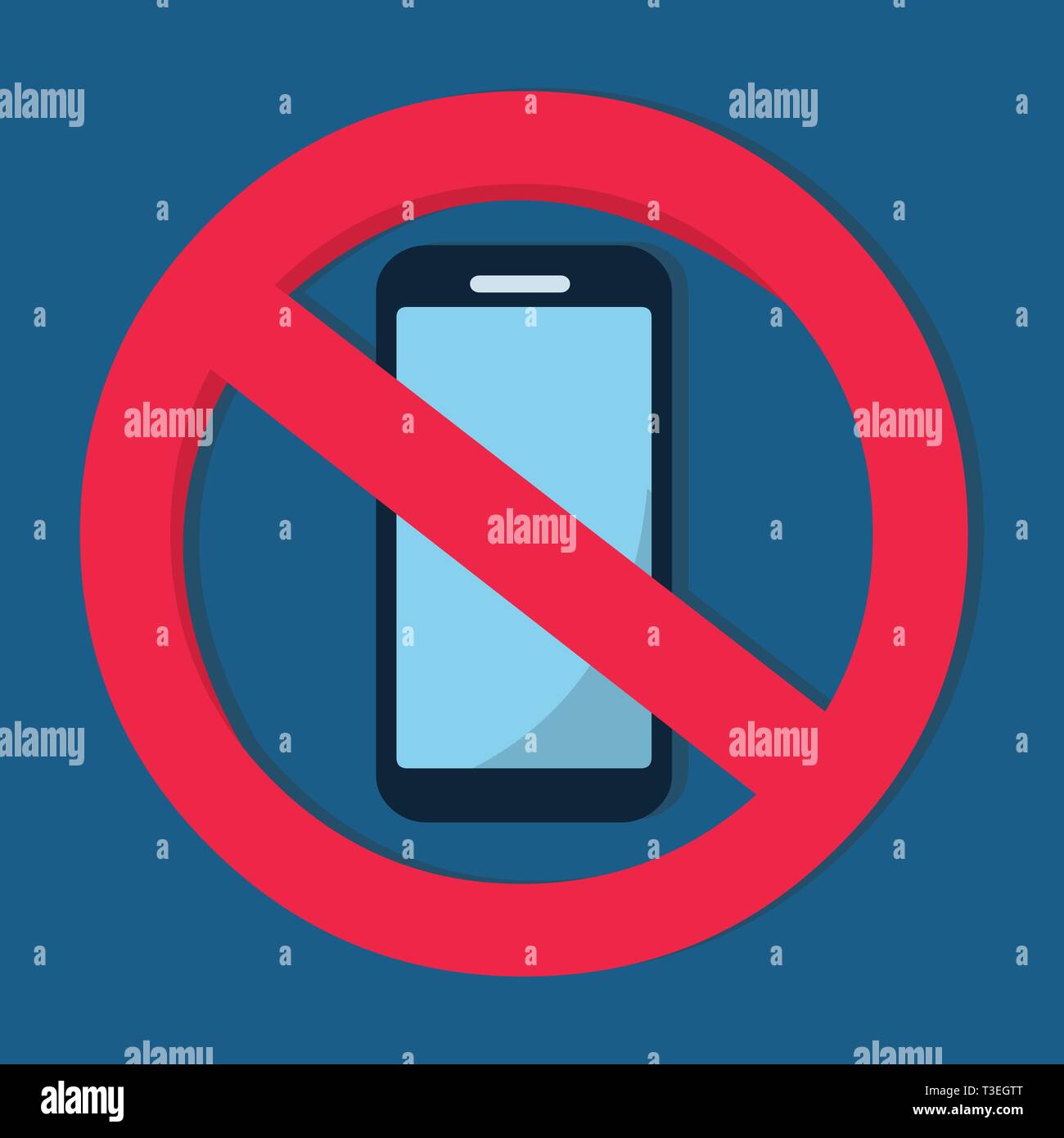 no smartphone allowed sign vector illustration Stock Vector Image & Art ...