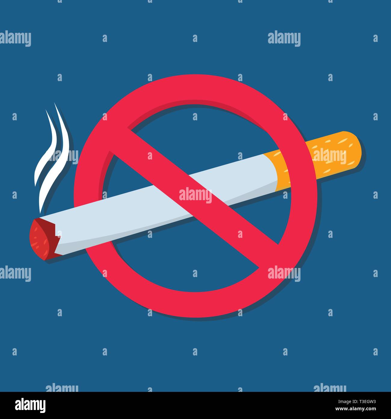 no smoking sign vector illustration Stock Vector Image & Art - Alamy
