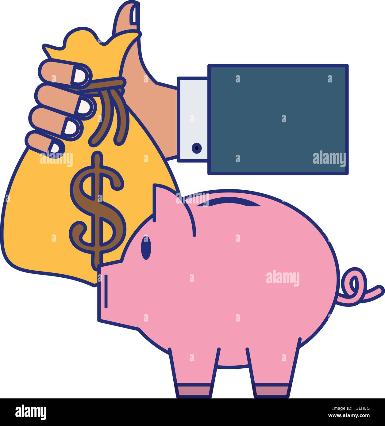 Business and money blue lines Stock Vector Image & Art - Alamy