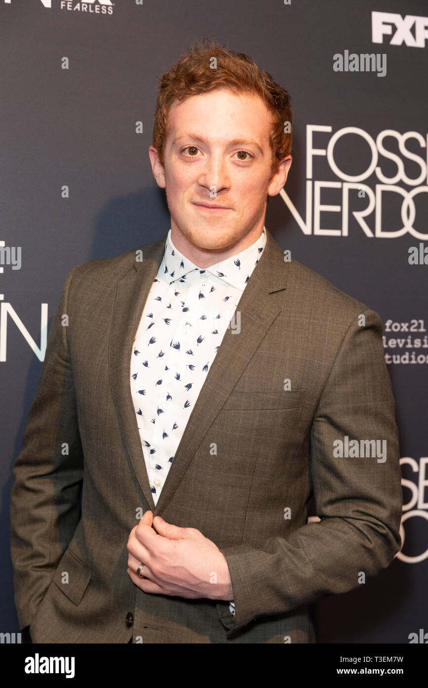 New York, NY - April 8, 2019: Ethan Slater attends premiere Fosse ...