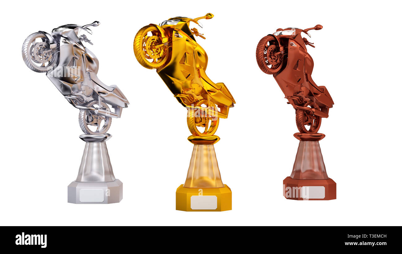 Golden bike trophy hi-res stock photography and images - Alamy