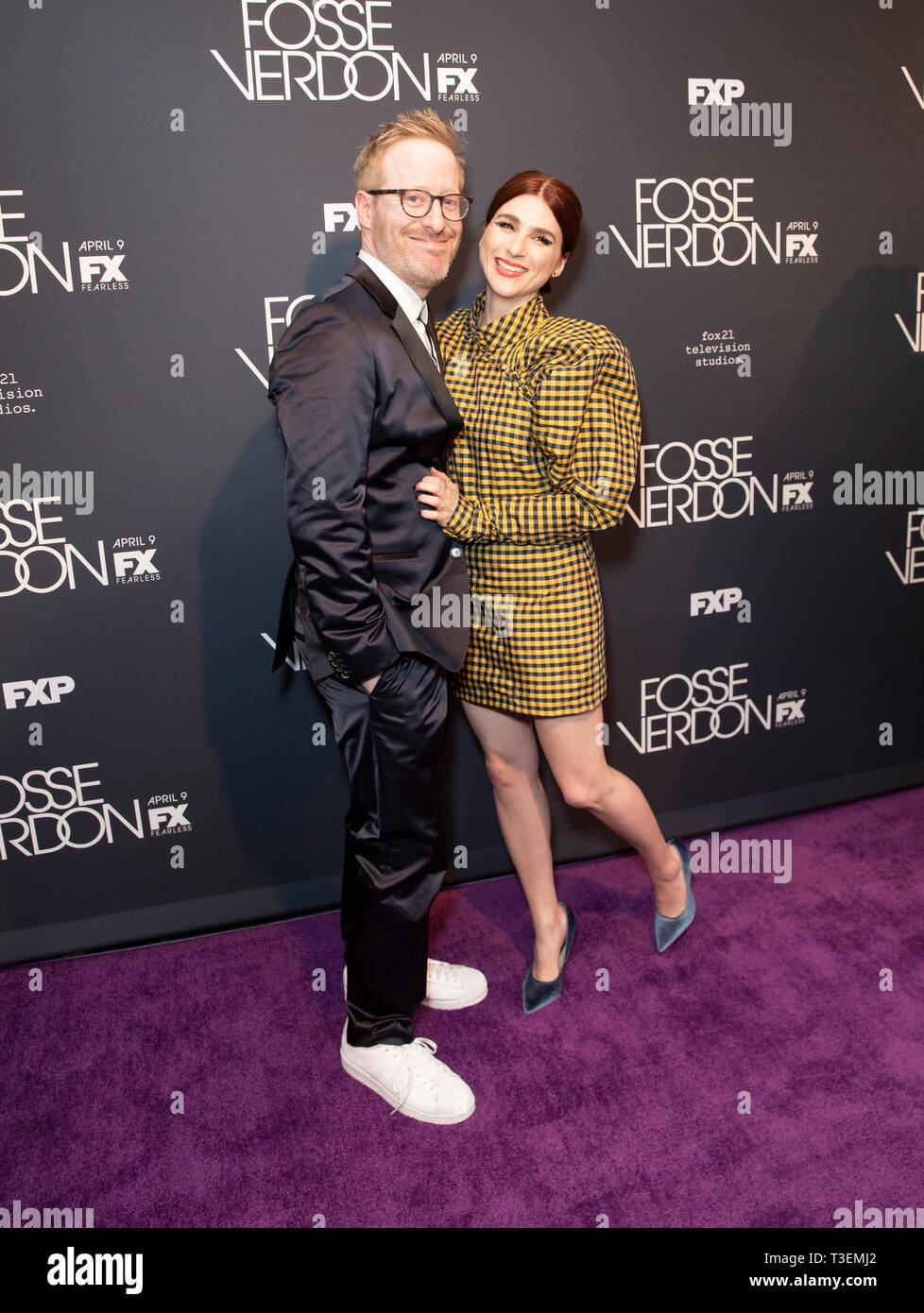 New York, NY - April 8, 2019: Josh Alexander and Aya Cash attend ...