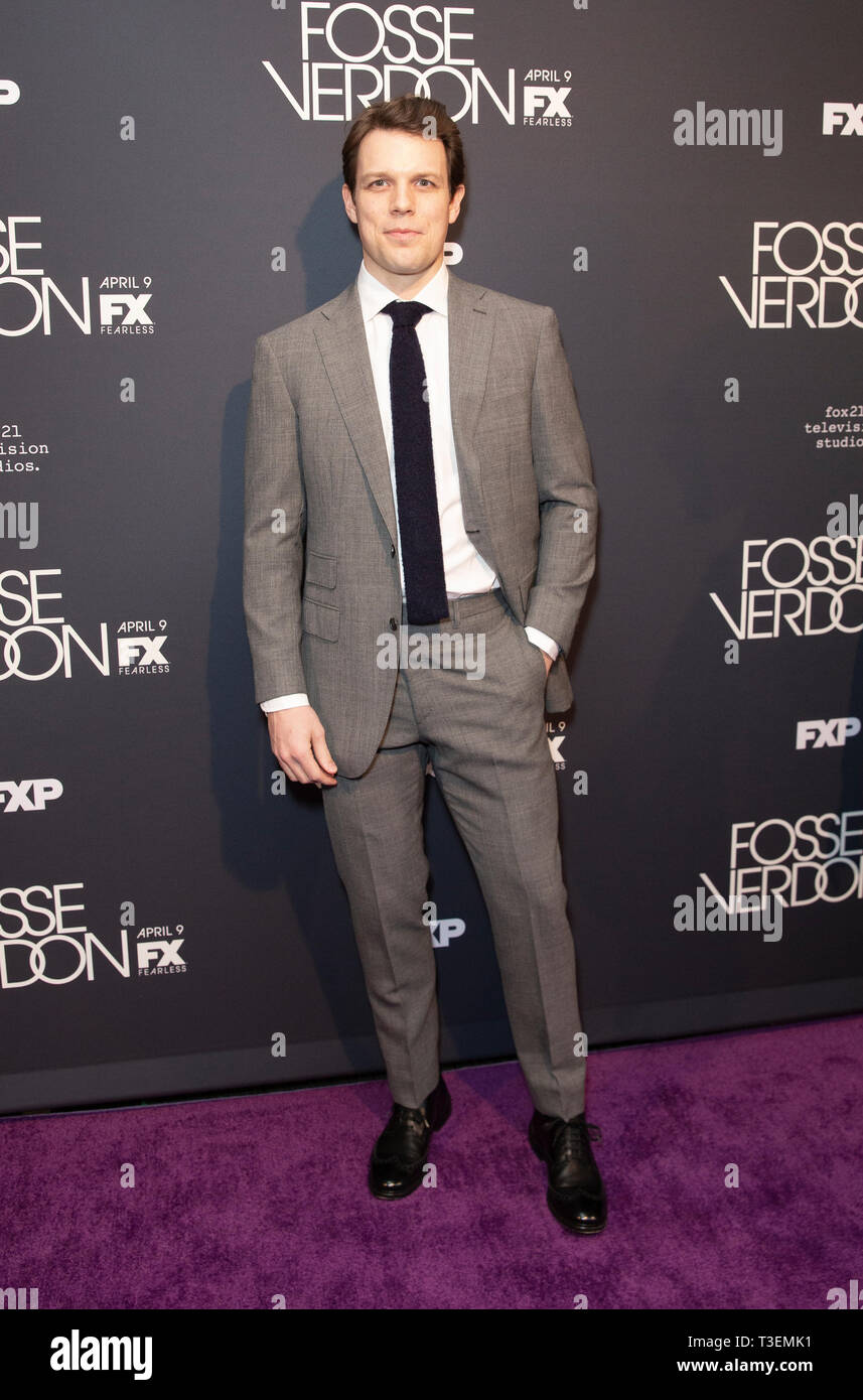 New York, NY - April 8, 2019: Jake Lacy attends premiere Fosse/Verdon ...