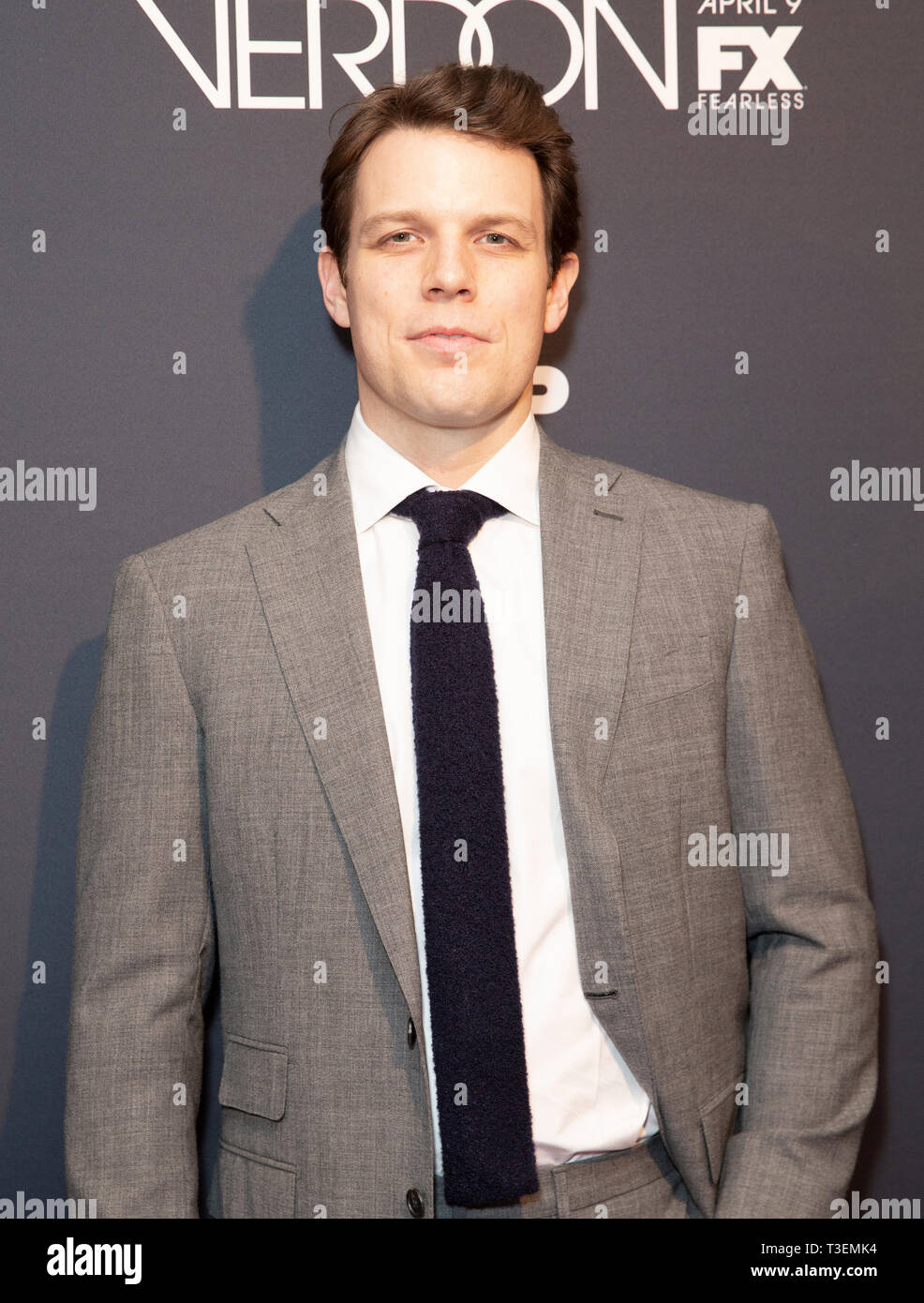 New York, NY - April 8, 2019: Jake Lacy attends premiere Fosse/Verdon ...