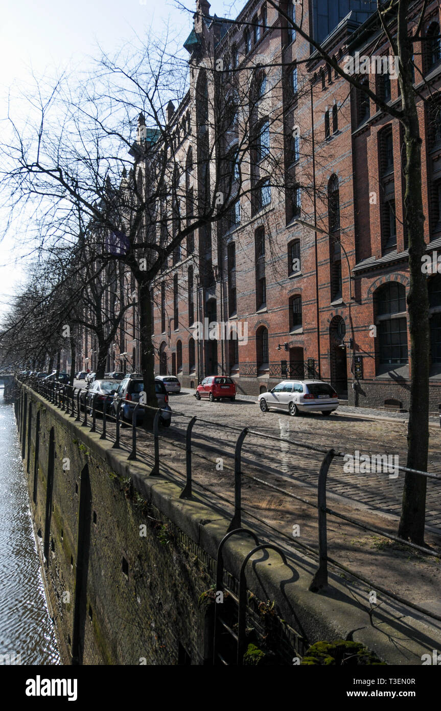 Old harbor buldings, Hamburg, Germany Stock Photo - Alamy
