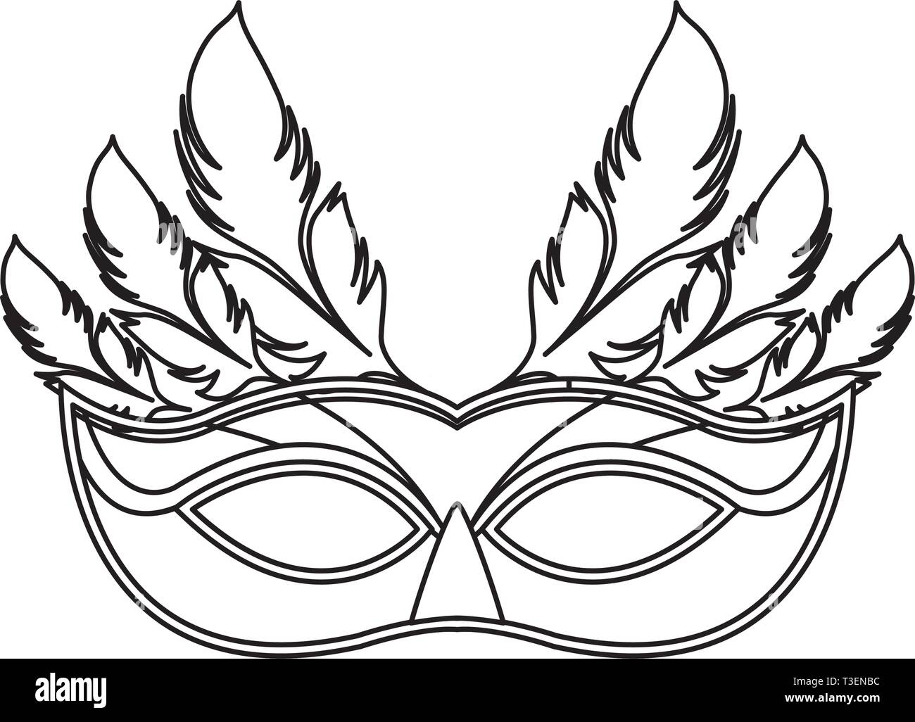 Mardi gras elegant black Stock Vector Images - Alamy