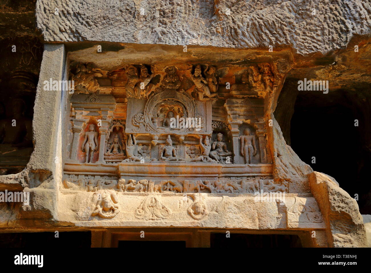 Temple of Ellora caves, the rock-cut temples, AURANGABAD, MAHARASHTRA ...