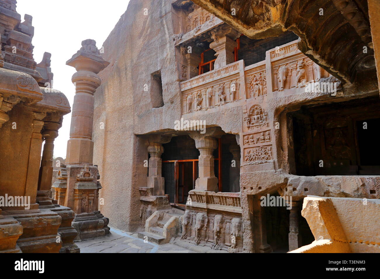 Temple of Ellora caves, the rock-cut temples, AURANGABAD, MAHARASHTRA ...
