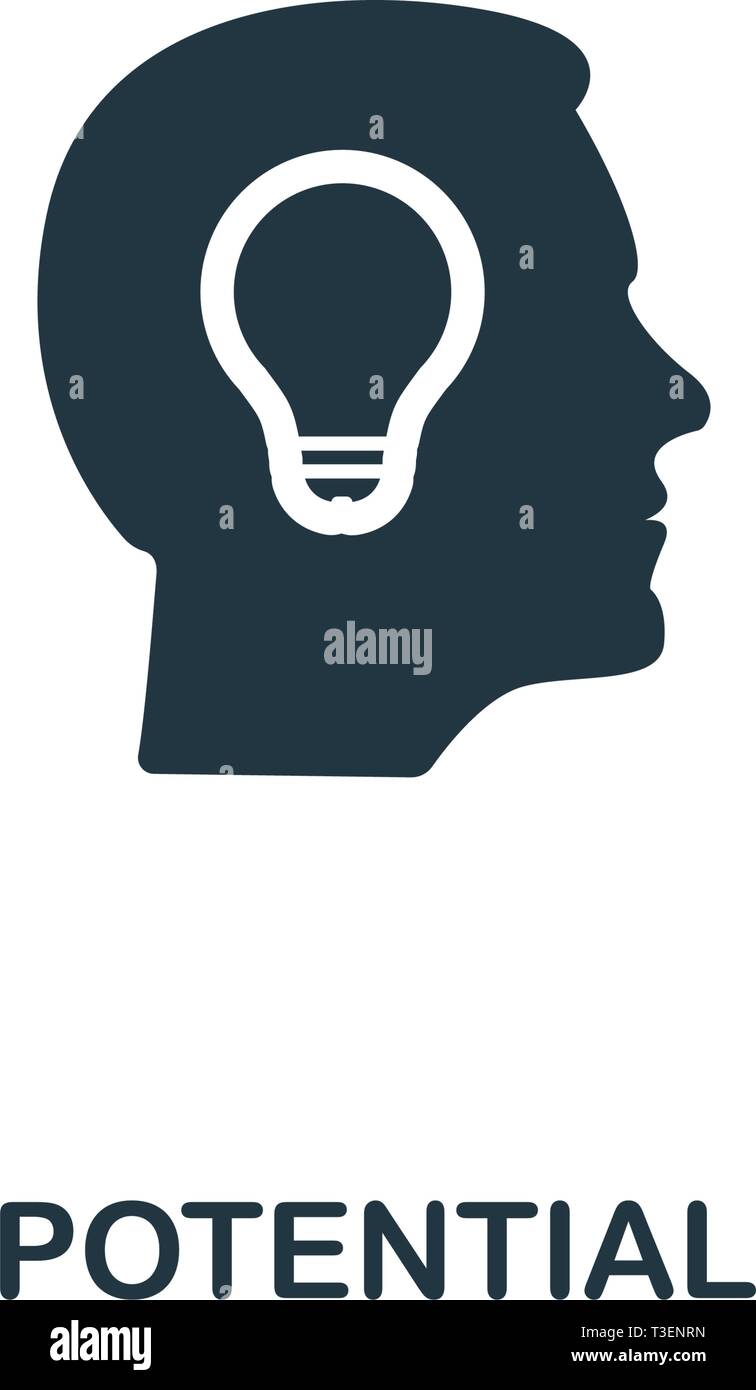 Potential icon. Creative element design from productivity icons ...