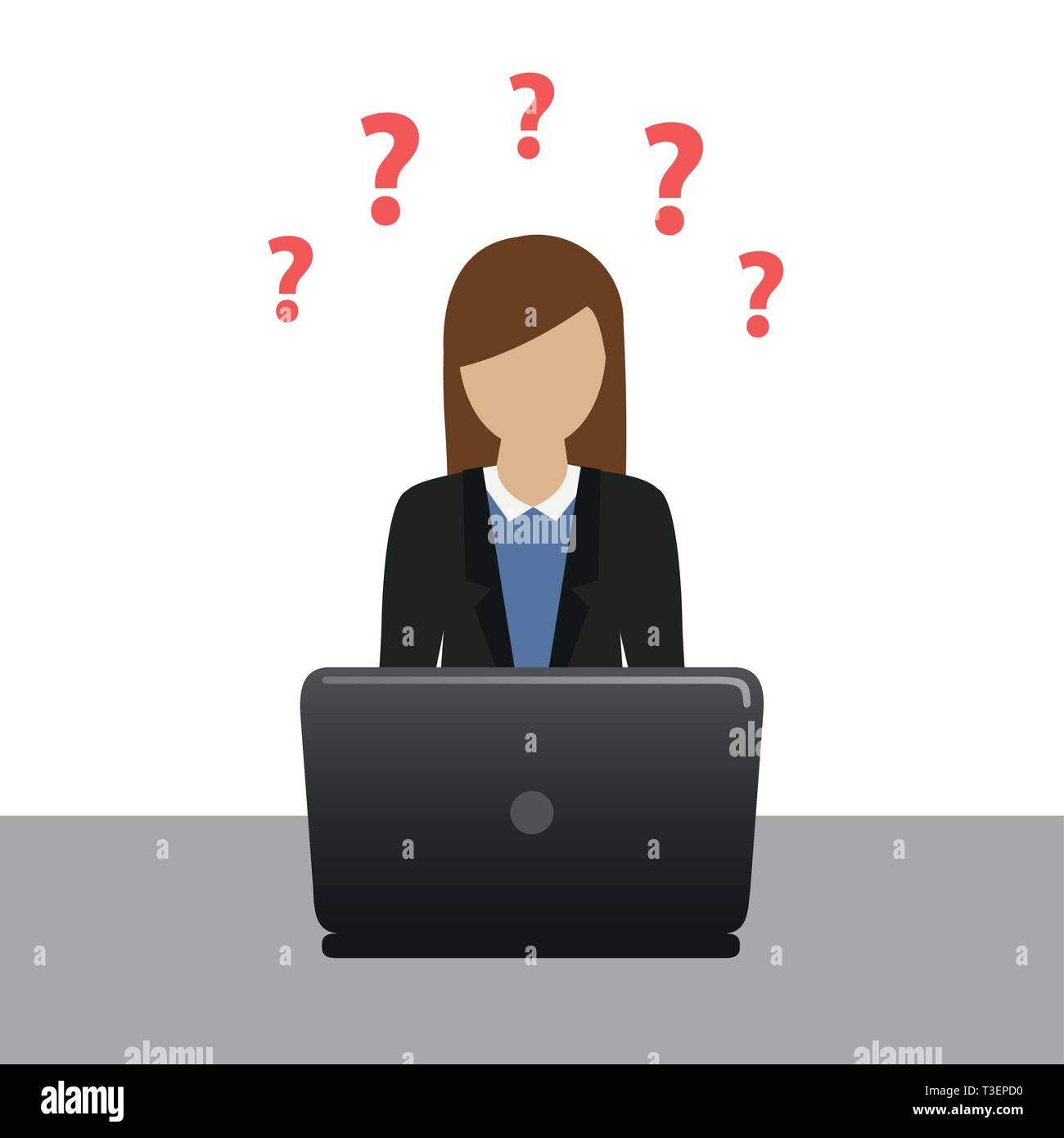 Computer laptop technology business Stock Vector Images - Alamy