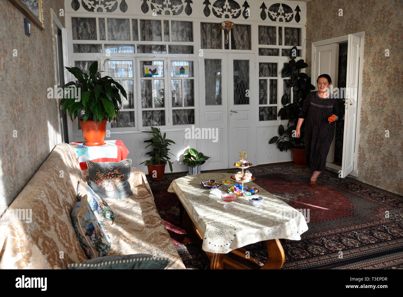 Russian woman interior house hi-res stock photography and images - Alamy