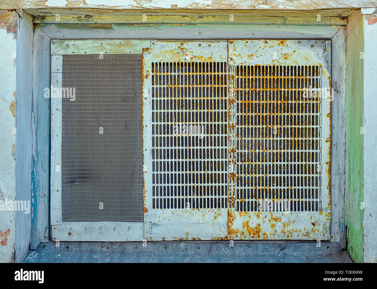 Blue perforated metal texture hi-res stock photography and images - Alamy