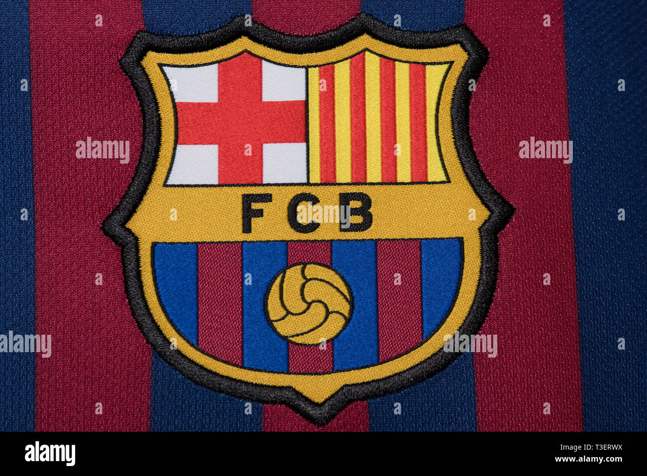 Fc barcelona badge hi-res stock photography and images - Alamy