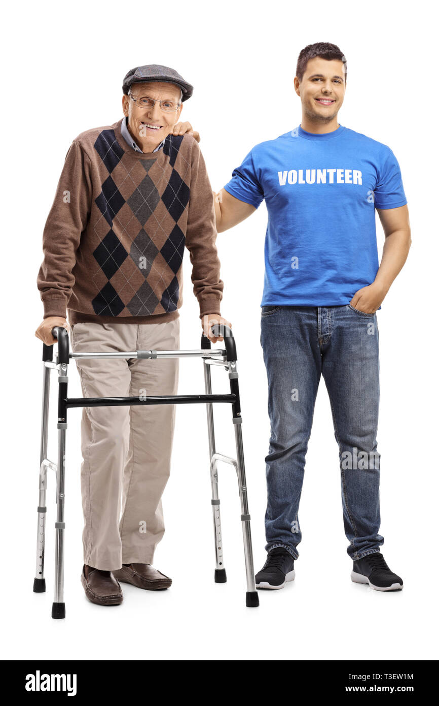 Old man with walker hi-res stock photography and images - Alamy