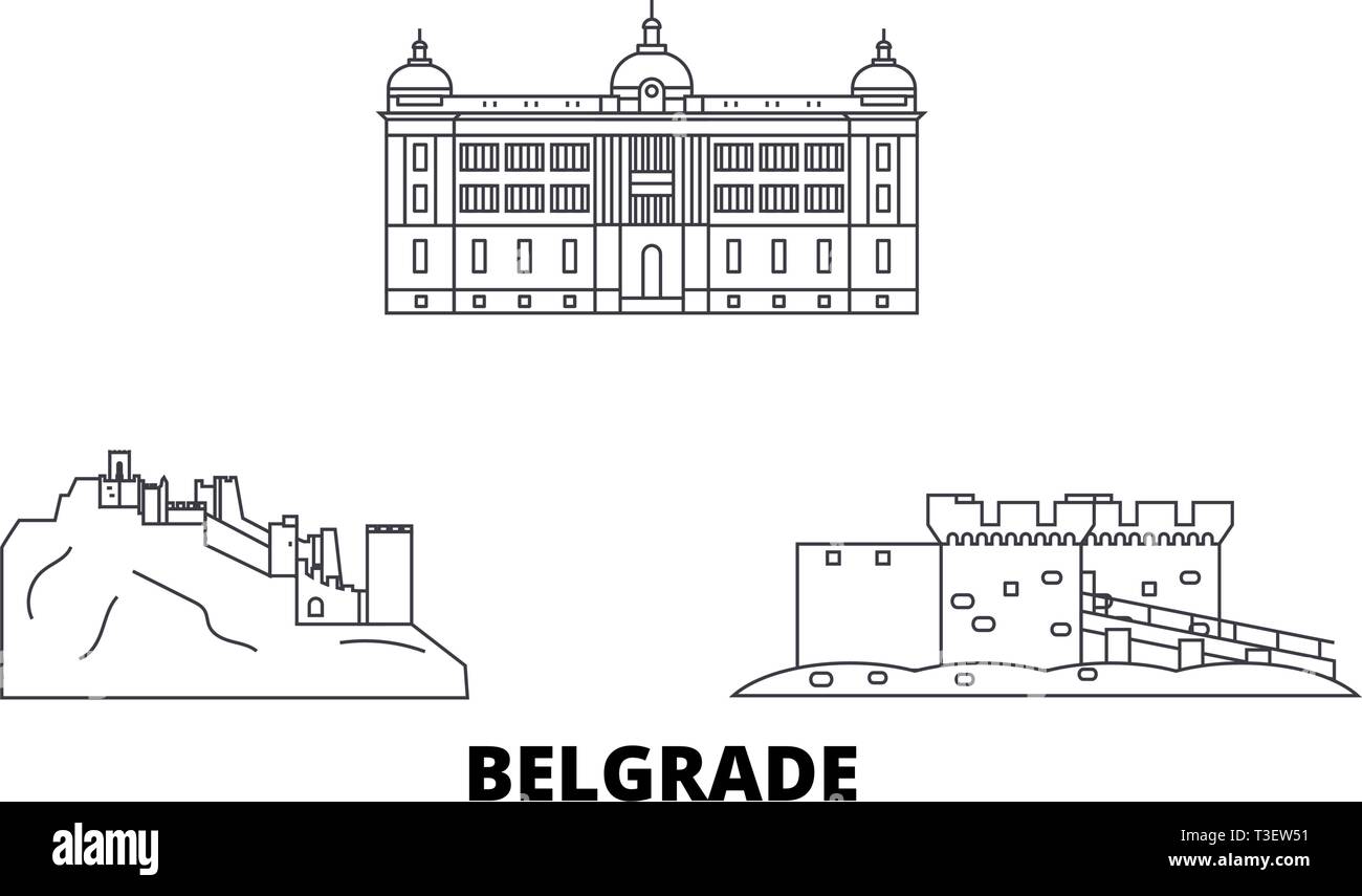 Beograd park kalemegdan fortress Stock Vector Images - Alamy