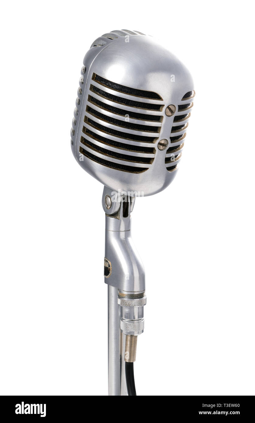 Shure 55 vintage microphone Stock Photo - Alamy