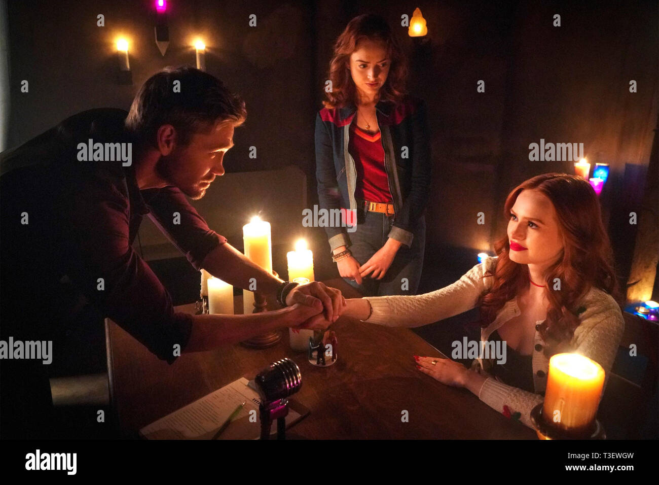 RIVERDALE, from left: Chad Michael Murray, Zoe De Grande Maison ...