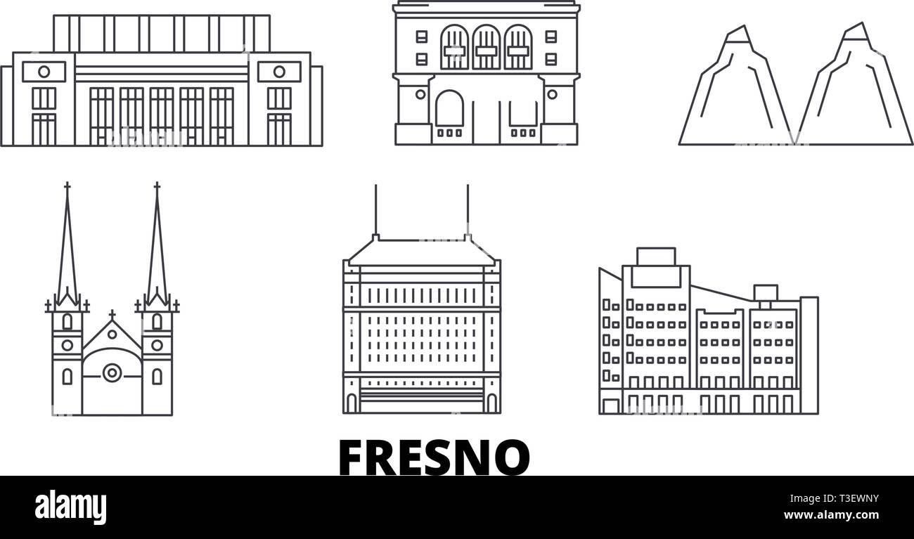 Downtown fresno california Stock Vector Images - Alamy