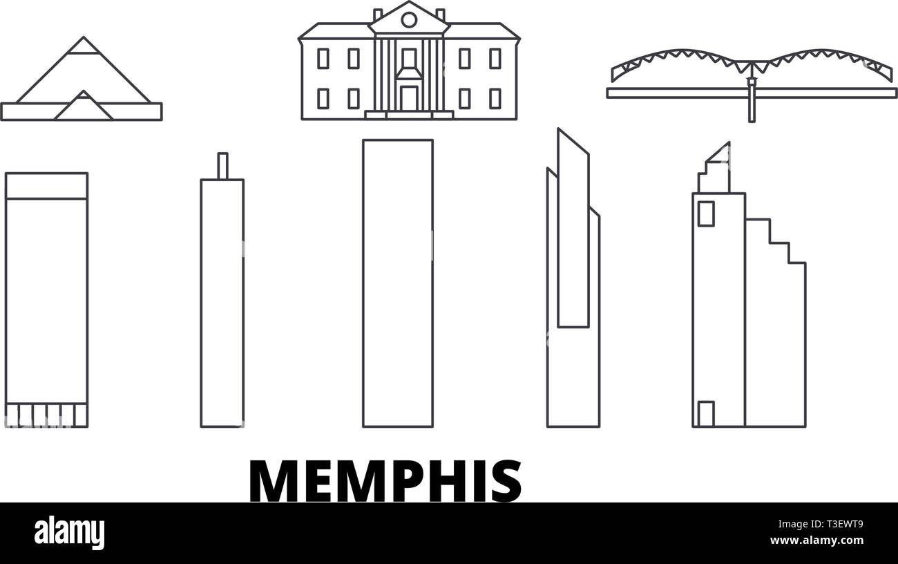 Memphis Tn Bridge Outline