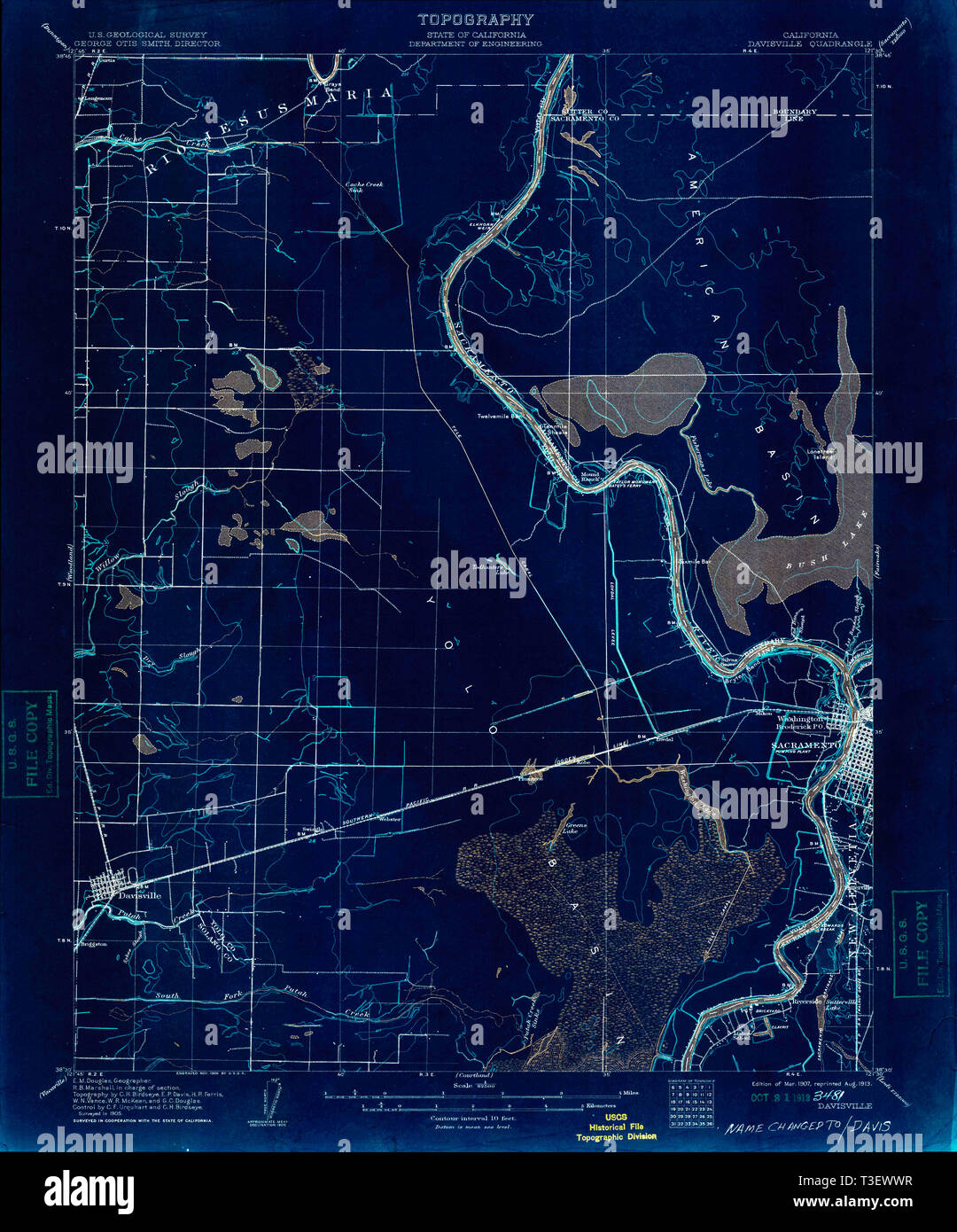 Map of davisville hi-res stock photography and images - Alamy