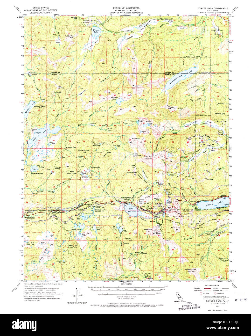 Donner pass Cut Out Stock Images & Pictures - Alamy