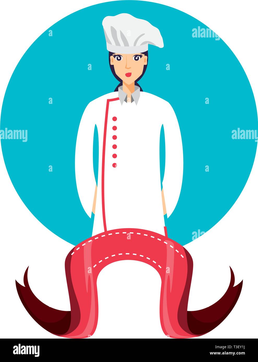 Professional chef female ribbon hi-res stock photography and images - Alamy