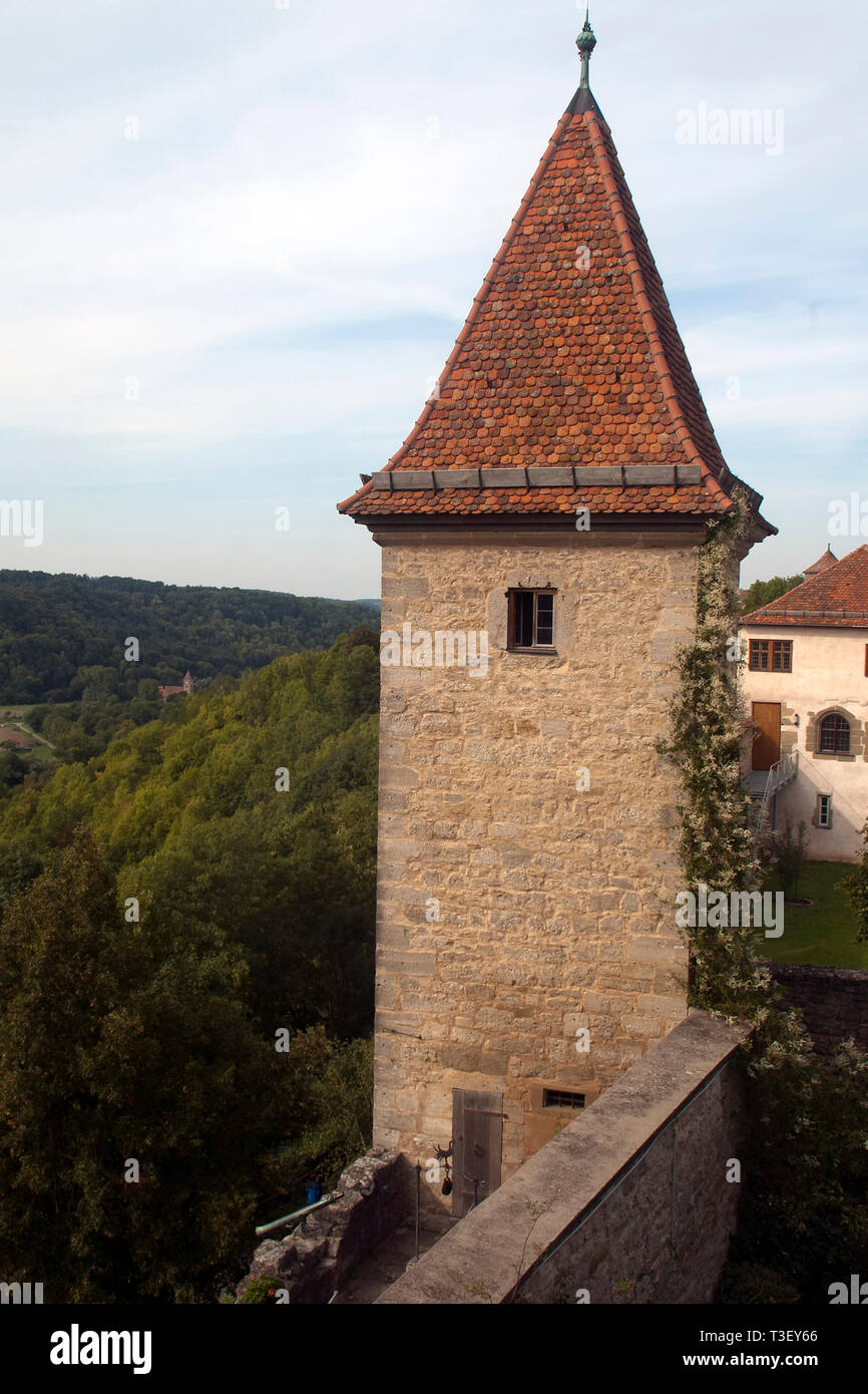 Rothenburg ob der Tauber Germany, well-preserved watchtower of the old ...