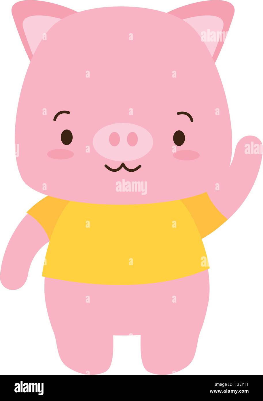 cute piggy cartoon Stock Vector Image & Art - Alamy