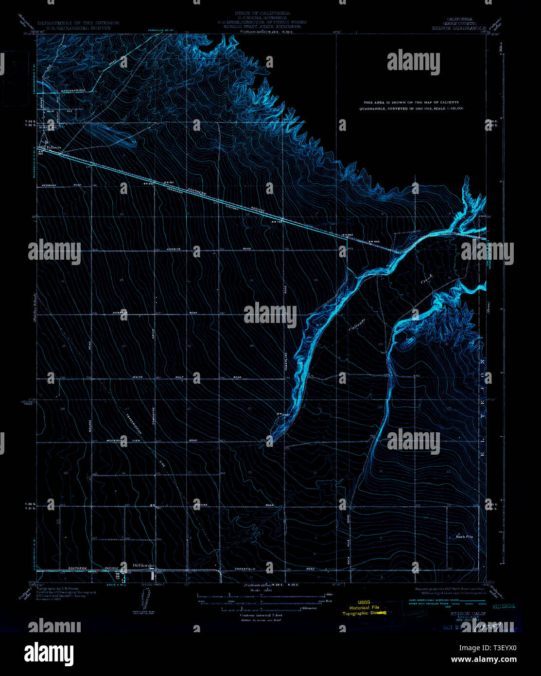 Map of edison hi-res stock photography and images - Alamy