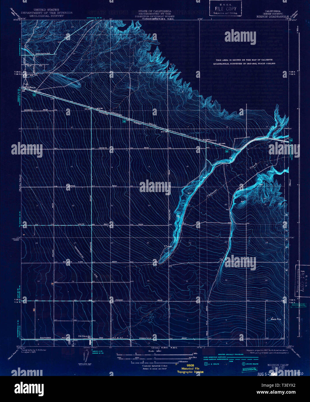 Map of edison hi-res stock photography and images - Alamy