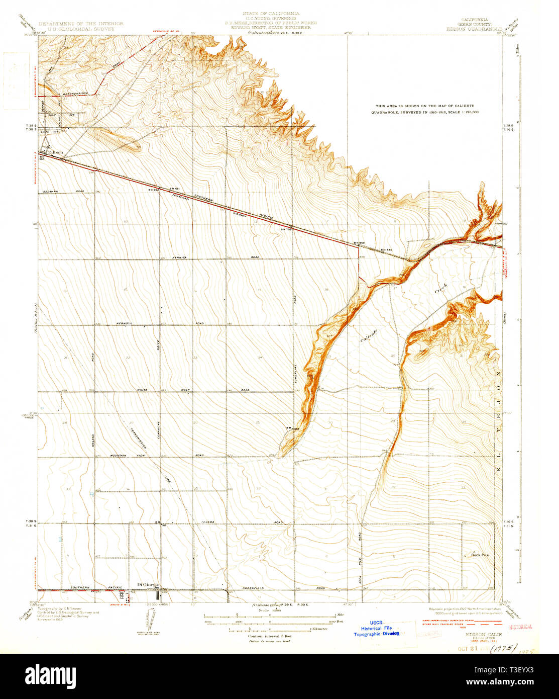 Map of edison hi-res stock photography and images - Alamy