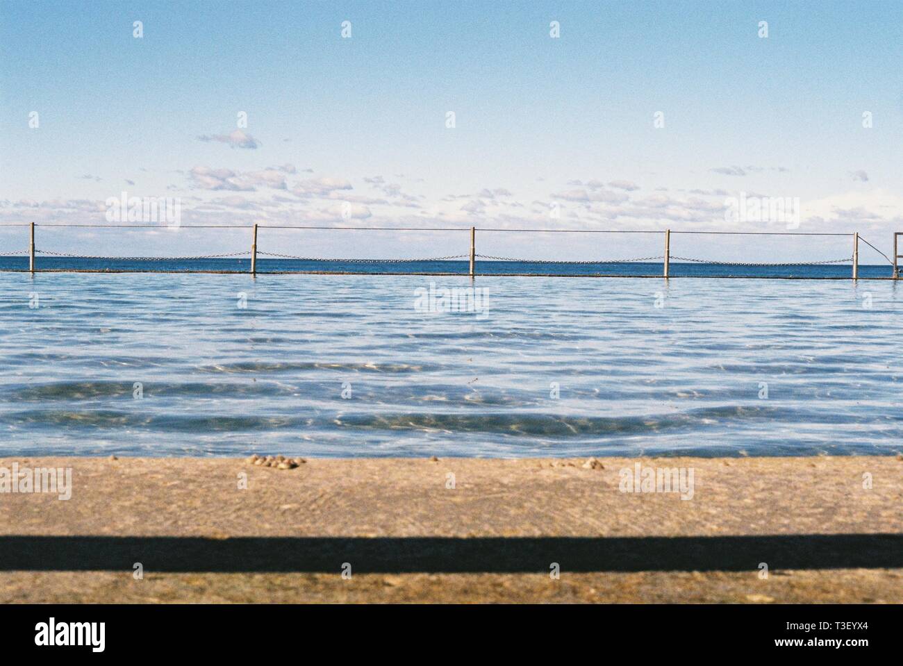 Horizontal lines displays the tranquility of water Stock Photo - Alamy