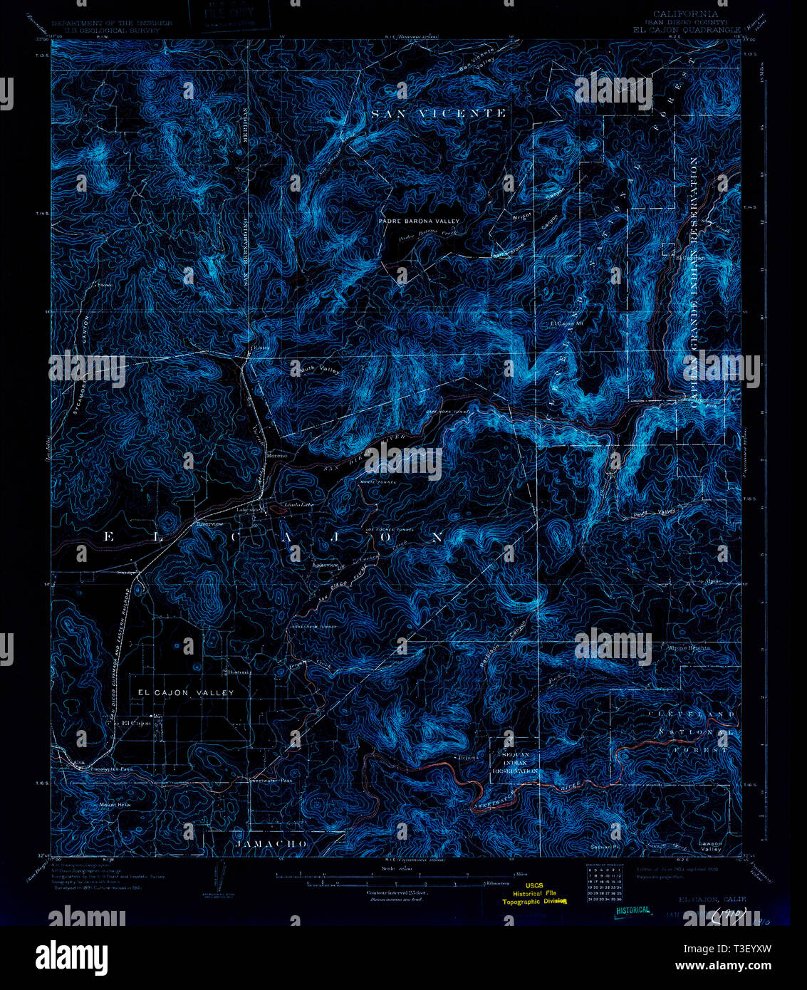Map of el cajon california hi-res stock photography and images - Alamy