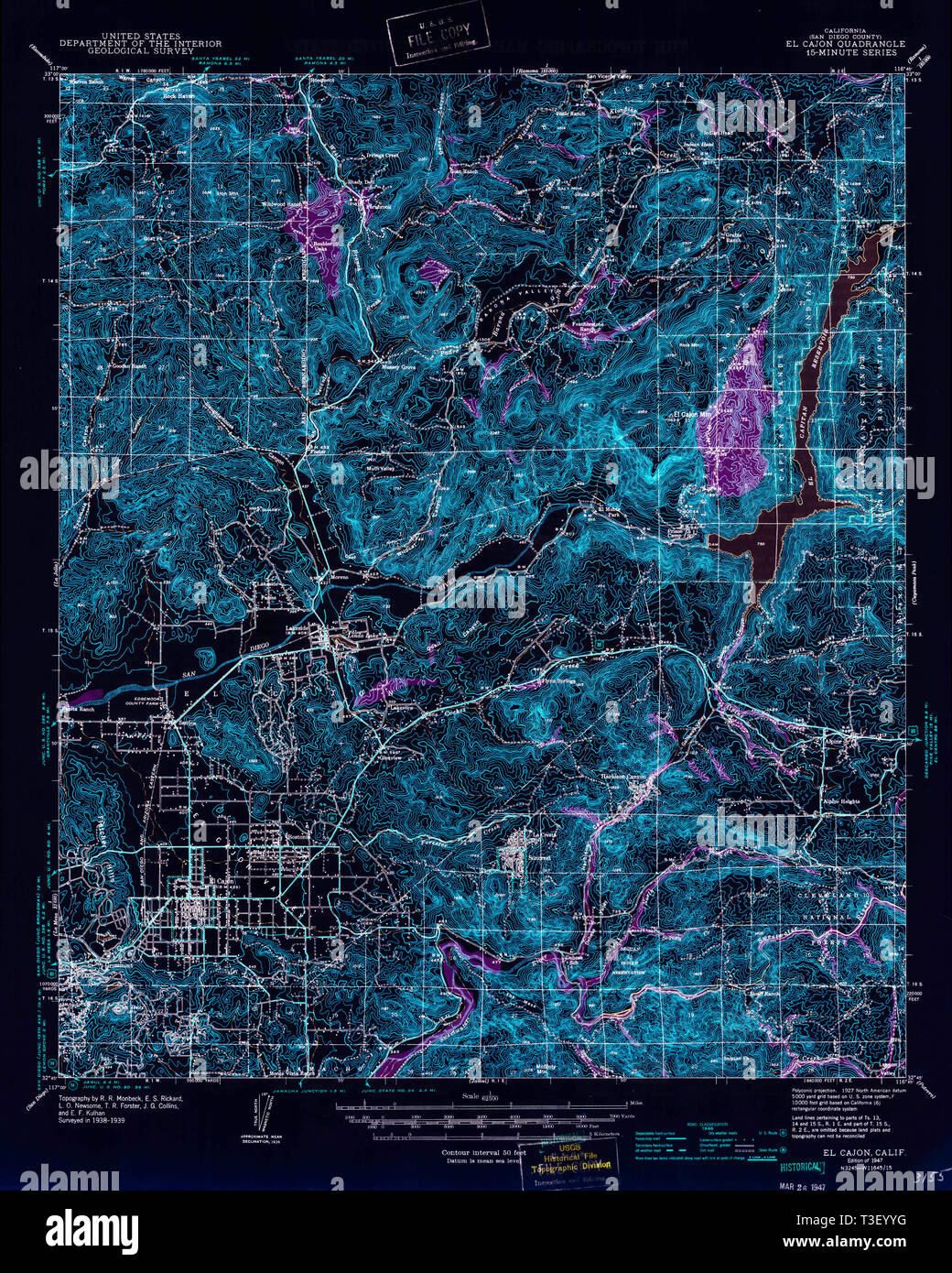 Map of el cajon california hi-res stock photography and images - Alamy