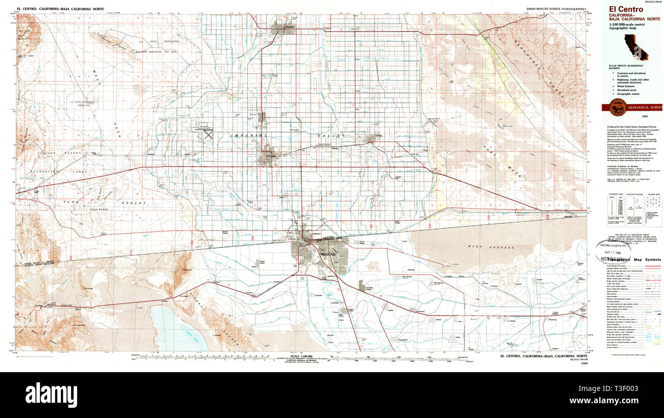 Map Of El Centro Ca 92243