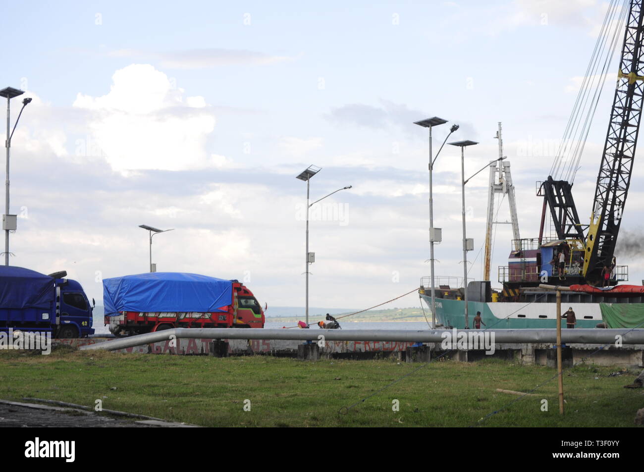 A transport model harbor Stock Photo - Alamy