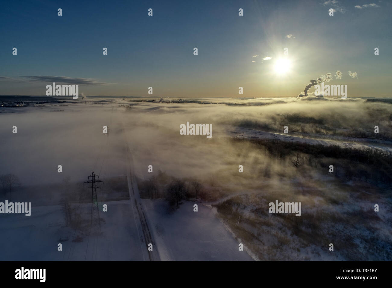 Tokachi in winter, Hokkaido, Japan Stock Photo - Alamy